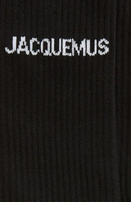 Jacquemus Les Chaussettes Logo Jacquard Crew Socks