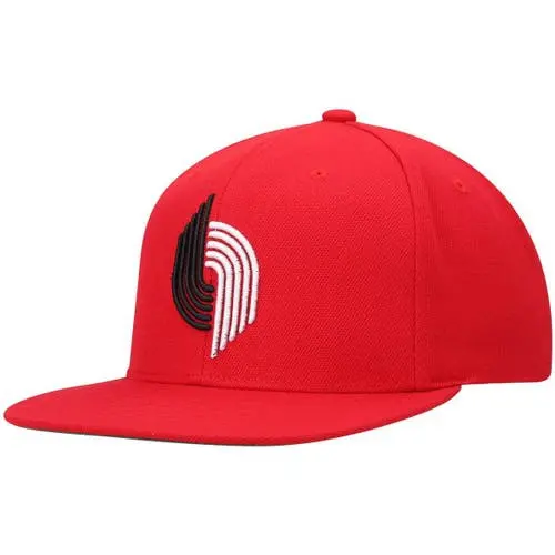 Mitchell & Ness Portland Trail Blazers Hardwood Classics Team Ground 2.0 Snapback Cap - Red