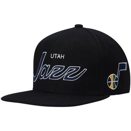 Mitchell & Ness Utah Jazz Hardwood Classics Script 2.0 Snapback Hat