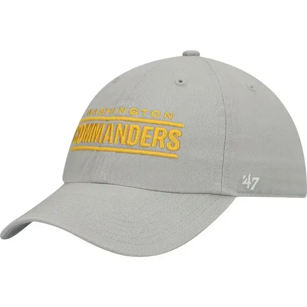 '47 Washington Commanders Script Clean Up Adjustable Hat - Gray