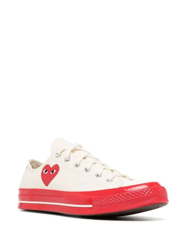 CONVERSE X COMME DES GARONS PLAY Chuck 70 Low-top Sneakers - Red