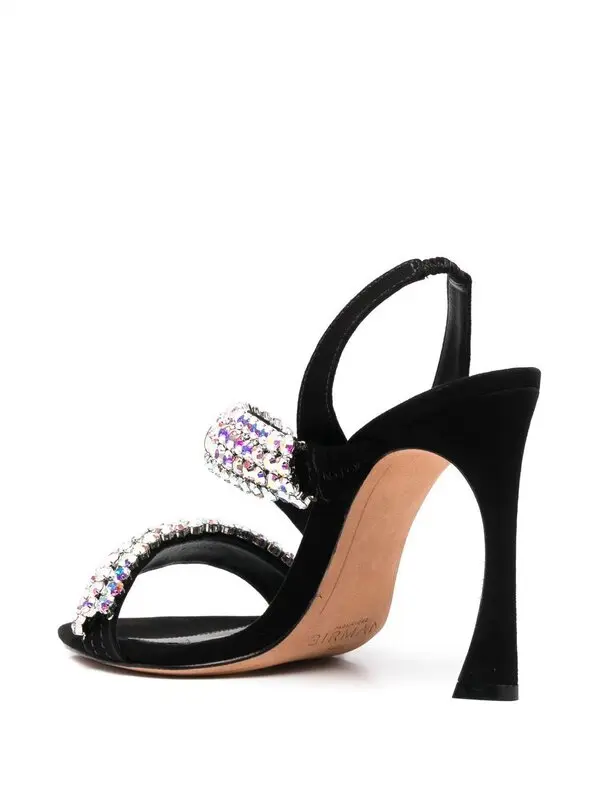 ALEXANDRE BIRMAN Crystal-embellished Leather Sandals