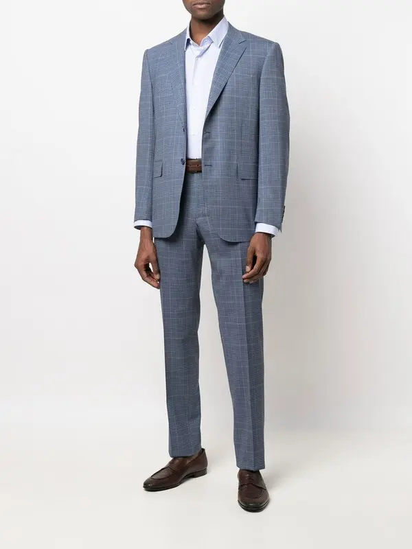 Canali Wool Plaid Blazer