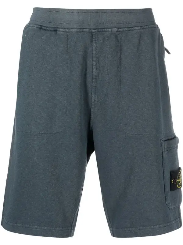 Stone Island Logo-patch Knee-length Shorts