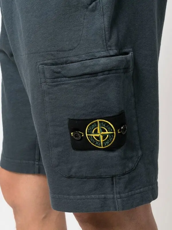 Stone Island Logo-patch Knee-length Shorts