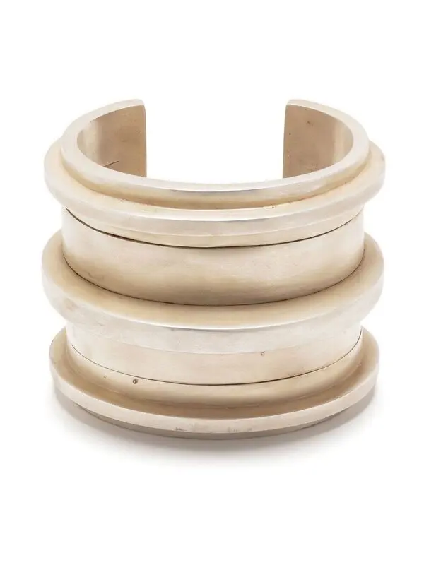 PARTS OF FOUR Ghost Combo Brass Bracelet - Silver