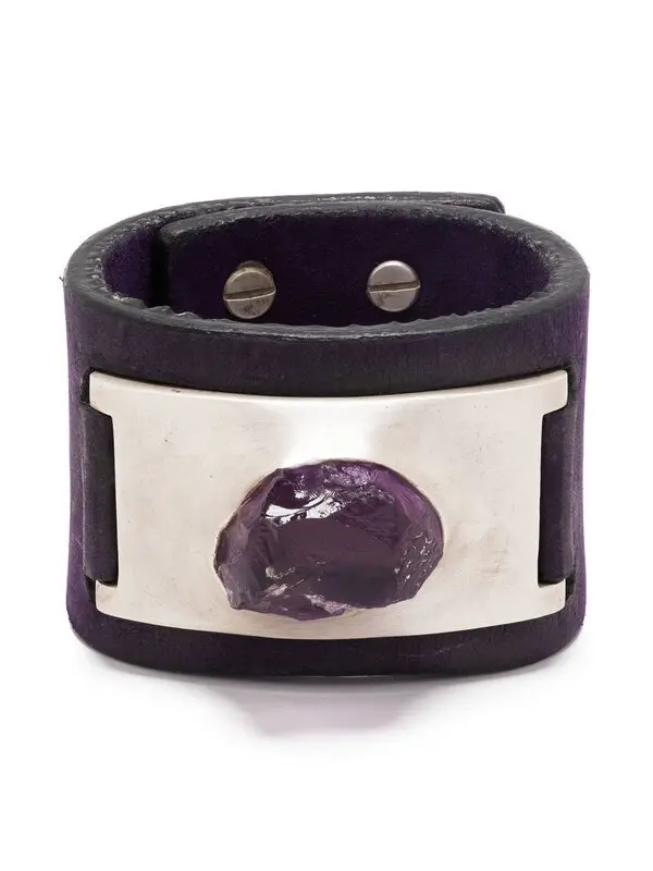 PARTS OF FOUR Amulet Amethyst Cuff Bracelet - Purple