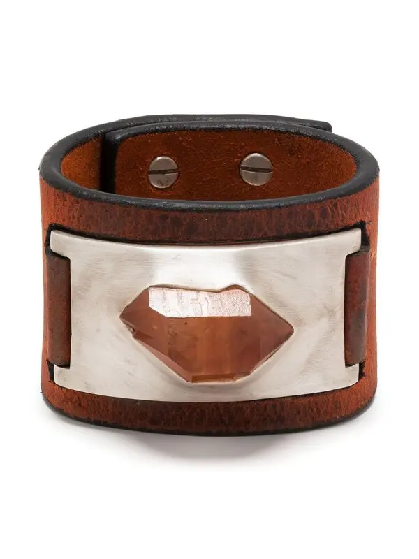 PARTS OF FOUR Amulet Champagne Quartz Cuff - Orange