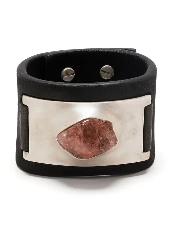 PARTS OF FOUR Amulet Sunstone Bracelet - Black
