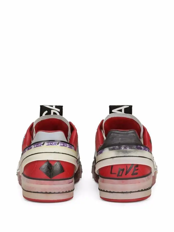 Dolce & Gabbana Portofino Hand-painted Sneakers