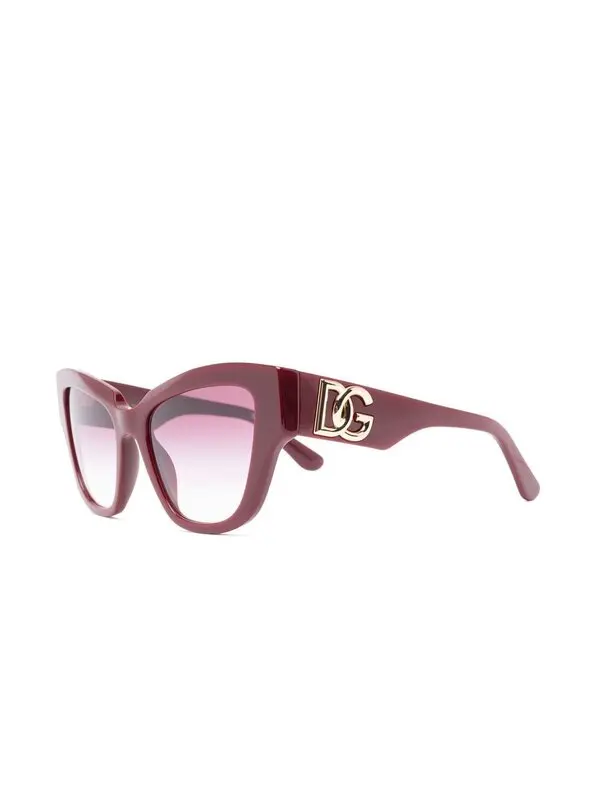 Dolce & Gabbana Logo-plaque Butterfly-frame Sunglasses