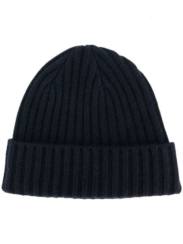 N.peal Chunky Ribbed Hat - Blue