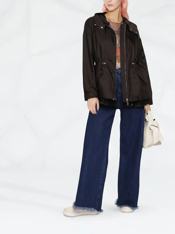 Moncler Baaba Lace-trimmed Parka