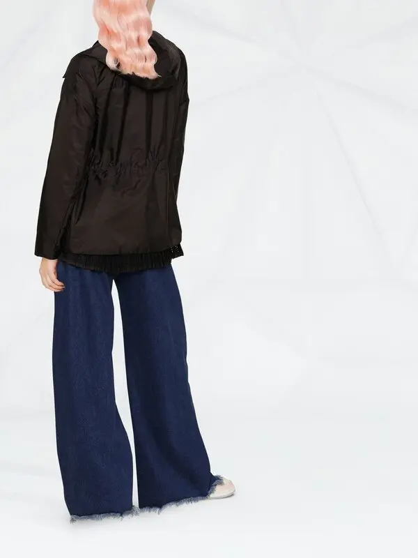 Moncler Baaba Lace-trimmed Parka