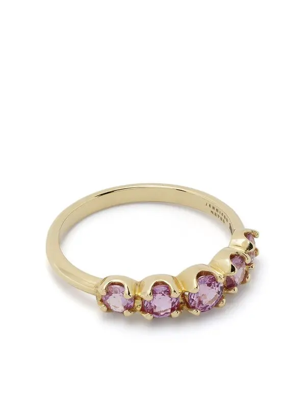 JENNIFER MEYER 18kt Yellow Pink Sapphire Ring - Gold