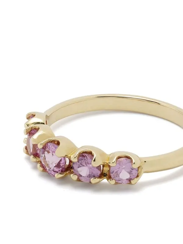 JENNIFER MEYER 18kt Yellow Pink Sapphire Ring