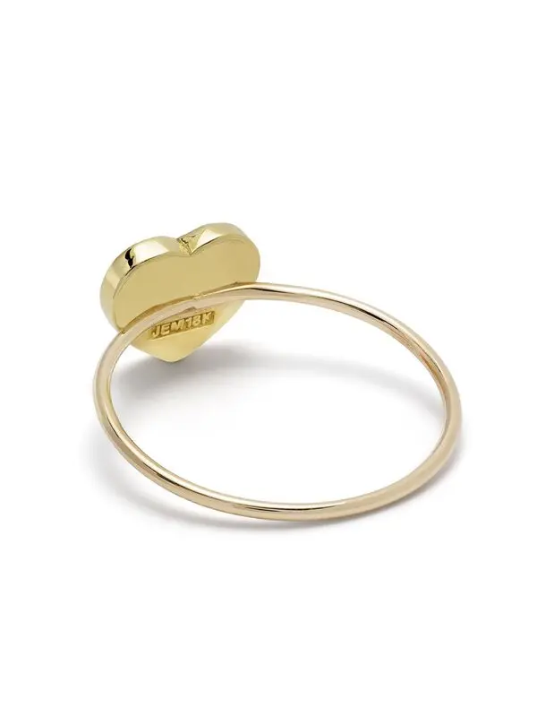 JENNIFER MEYER 18kt Yellow Heart Diamond Ring