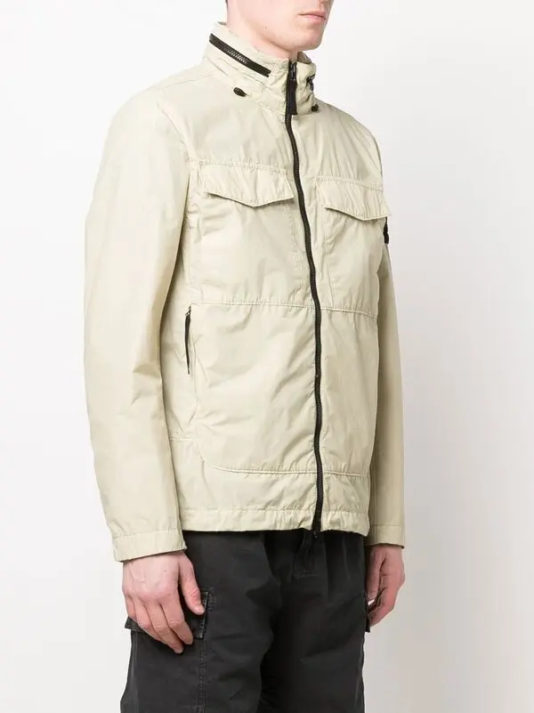 Stone Island Compass-patch Zip-up Jacket