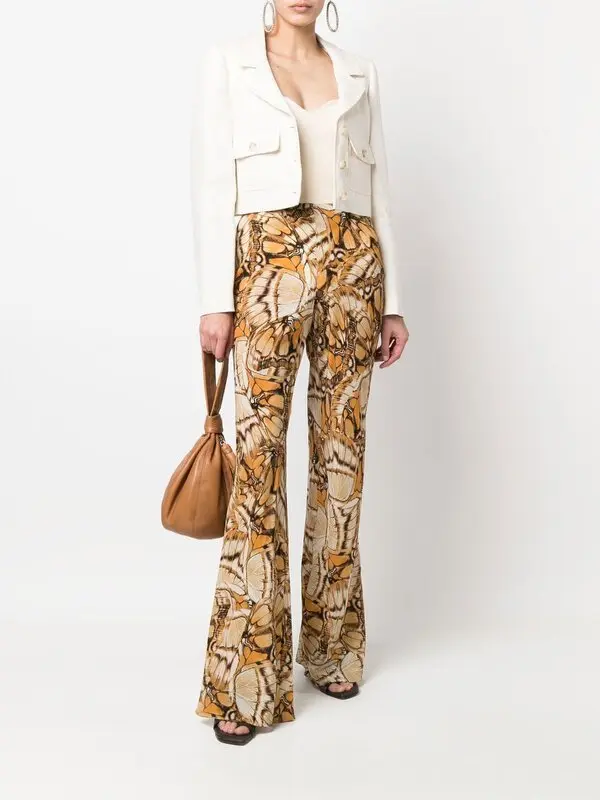 Alberta Ferretti Single-breasted Cropped Blazer