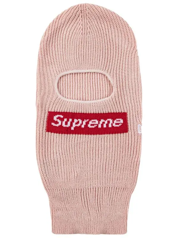 Supreme X New Era Box Logo Knitted Balaclava - Pink