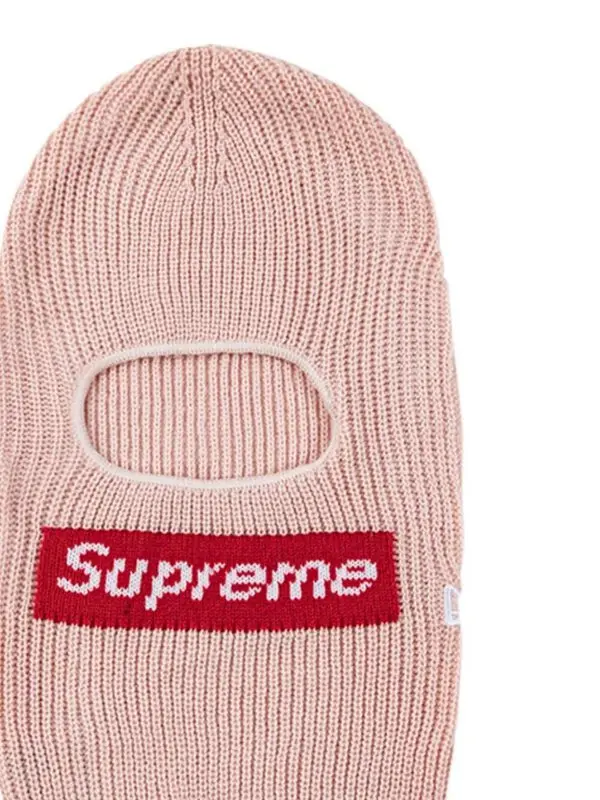 Supreme X New Era Box Logo Knitted Balaclava - Pink