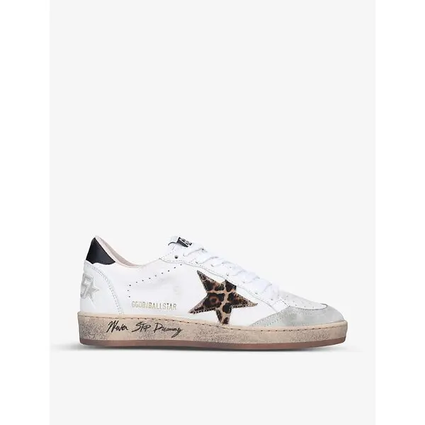 GOLDEN GOOSE Ball Star 10920 Low-top Leather Trainers - White/oth
