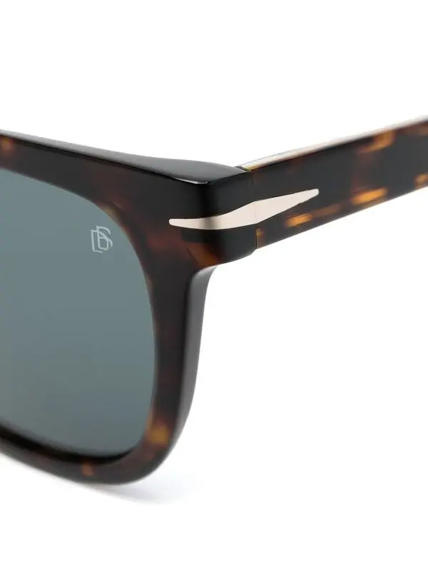 DB EYEWEAR BY DAVID BECKHAM Tortoiseshell Square Frame Sunglasses