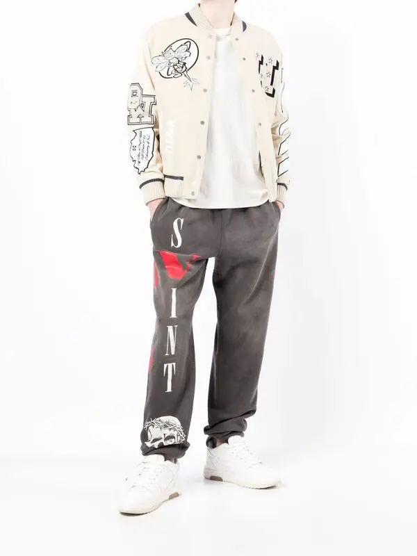 SAINT MXXXXXX X Vlone Logo-print Joggers