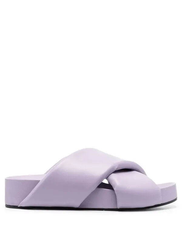 JIL SANDER Crossover-strap Slip-on Sandals - Purple