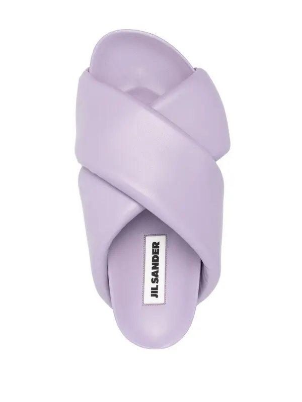 JIL SANDER Crossover-strap Slip-on Sandals - Purple