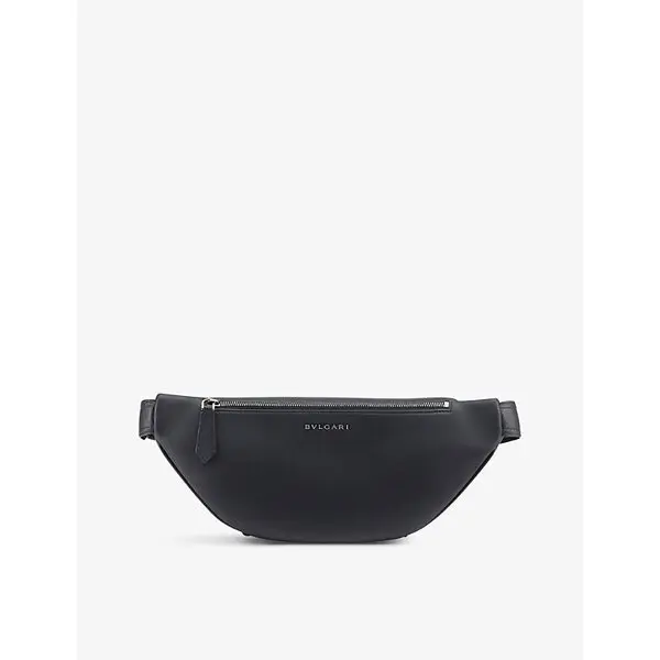 BVLGARI Logo-embossed Leather Belt Bag