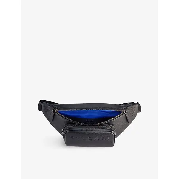 BVLGARI Logo-embossed Leather Belt Bag