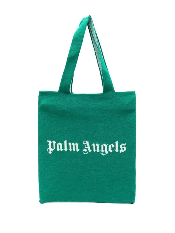 Palm Angels Logo-print Tote Bag - Green