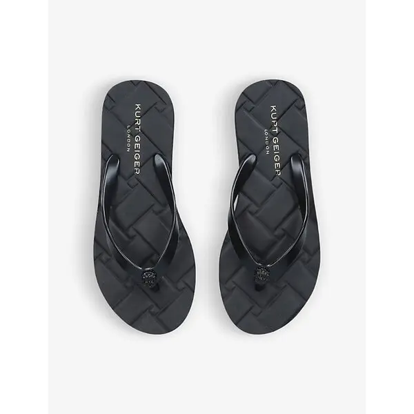 Kurt Geiger Kensington Q Two-post Rubber Flip Flops