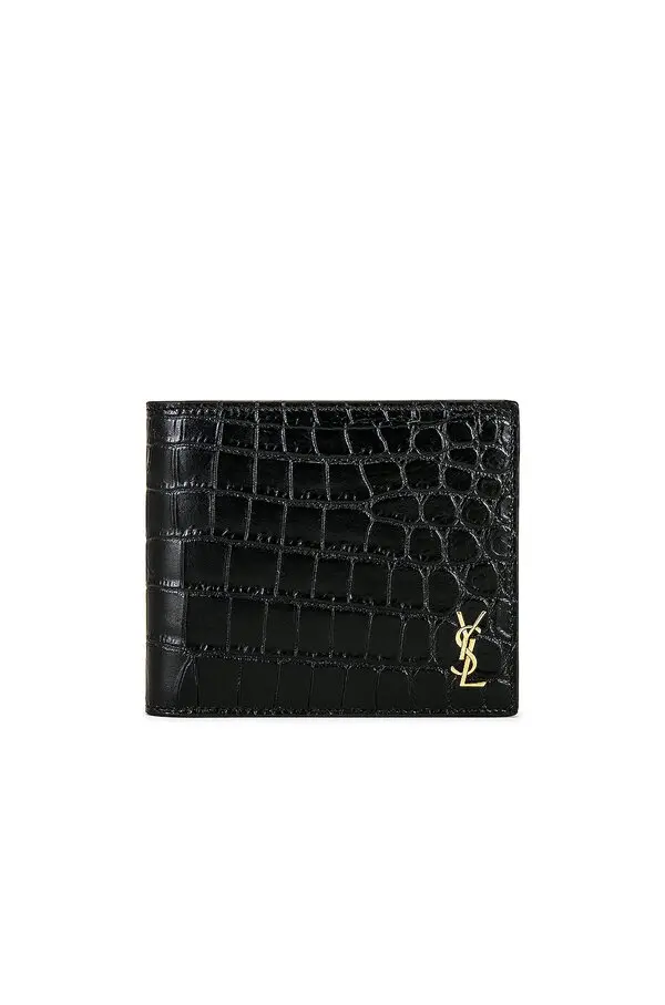 Saint Laurent Wallet In Black - Noir