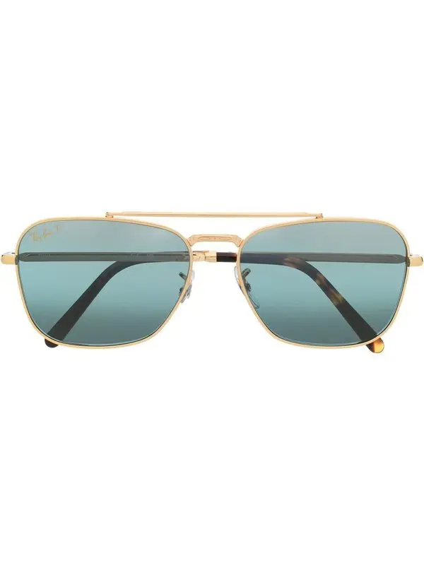 Ray-ban Rectangular Aviator Sunglasses - Gold