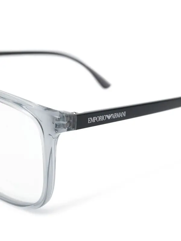 Emporio Armani Square Frame Eyeglasses - Neutrals