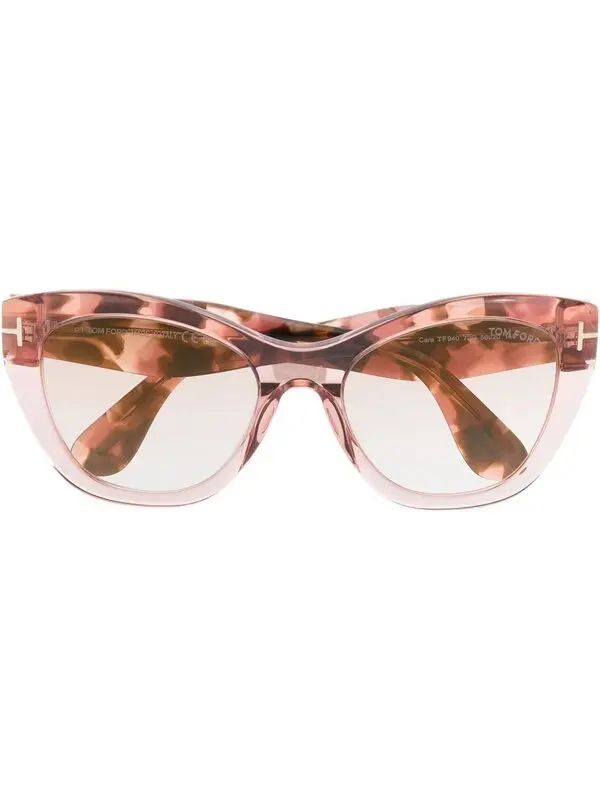 TOM FORD Tortoiseshell Cat-eye Sunglasses - Pink