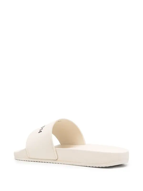 Axel Arigato Logo-print Pool Slides - Neutrals