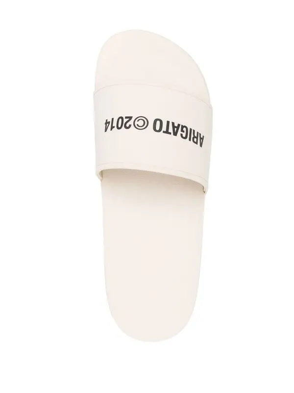 Axel Arigato Logo-print Pool Slides - Neutrals