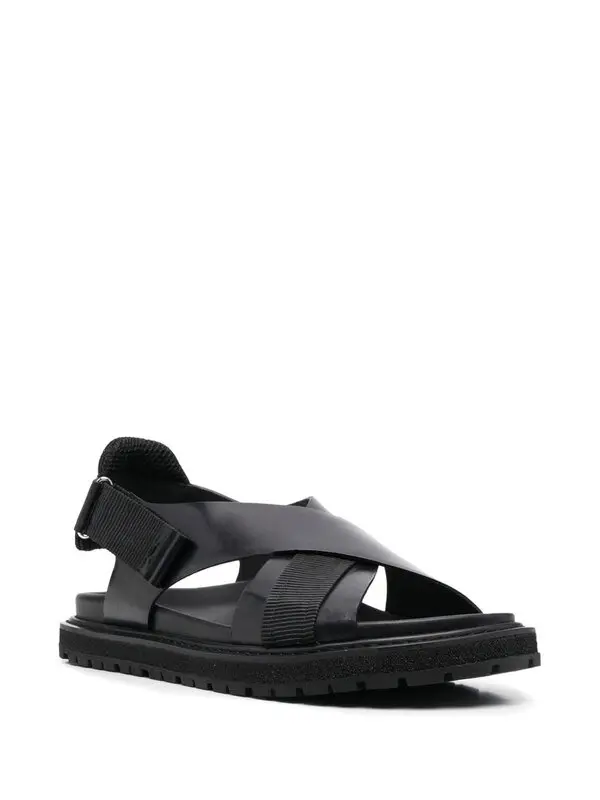 Premiata Crossover-strap Leather Sandals