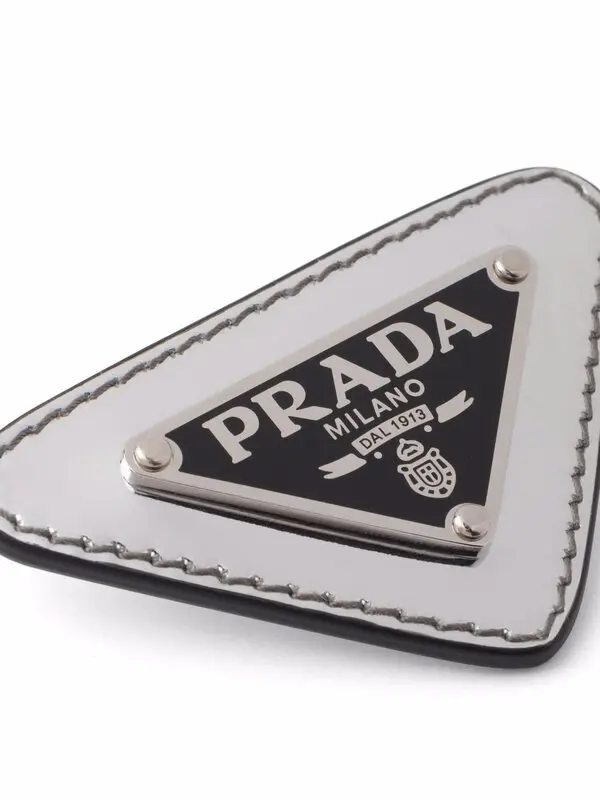 Prada Triangle Logo Brooch