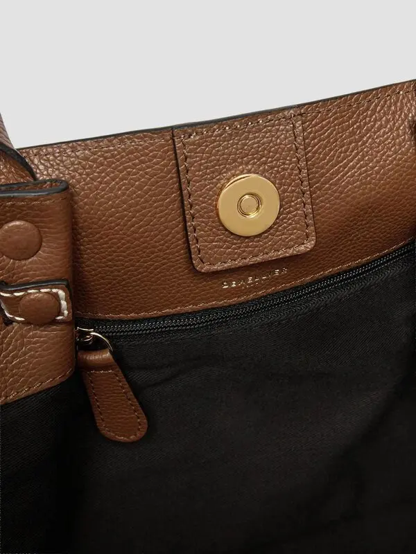 DEMELLIER Midi New York Leather Tote Bag