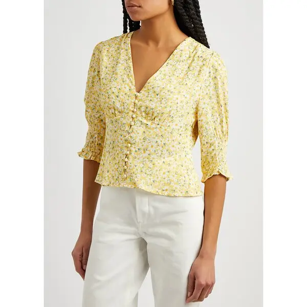 Rixo Payton Floral-print Top