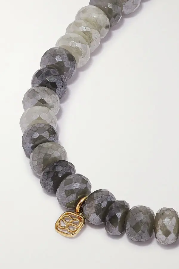 SYDNEY EVAN Small Starburst Silverite And Diamond Bracelet