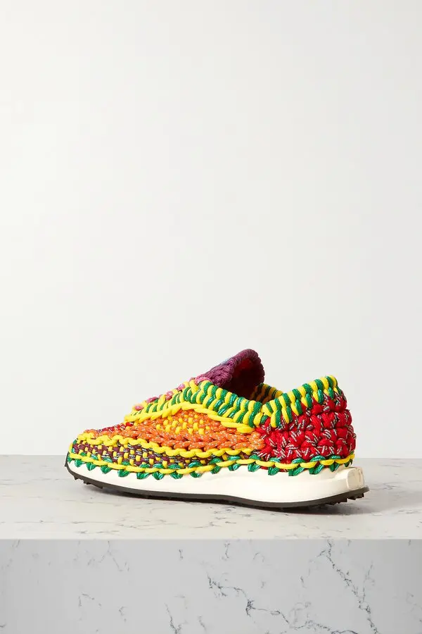 Valentino Garavani Crochet-knit Sneakers