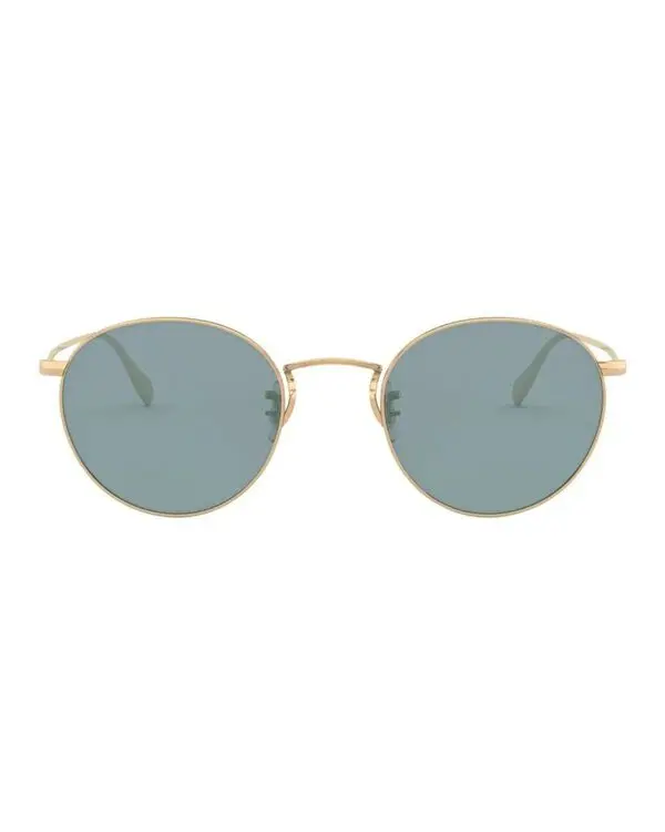 Oliver Spencer Coleridge Round Sunglasses - Blue