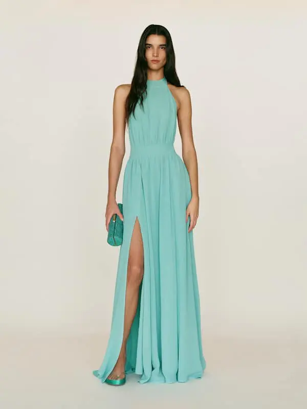 REFORMATION Andee Maxi Dress - Blue | Editorialist