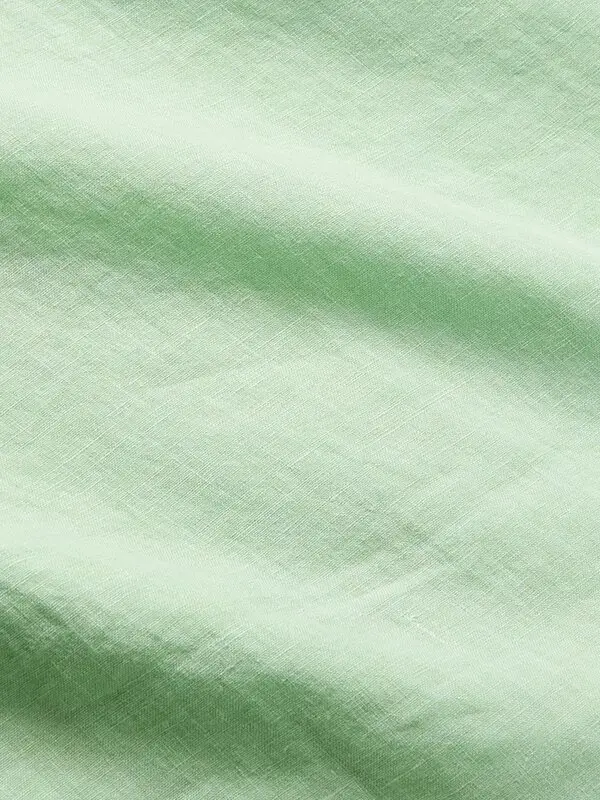 Loro Piana André Garment-dyed Linen Shirt - Green