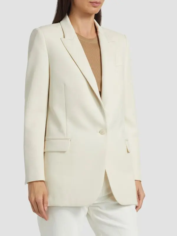 NILI LOTAN Diane Single-button Blazer - Stone